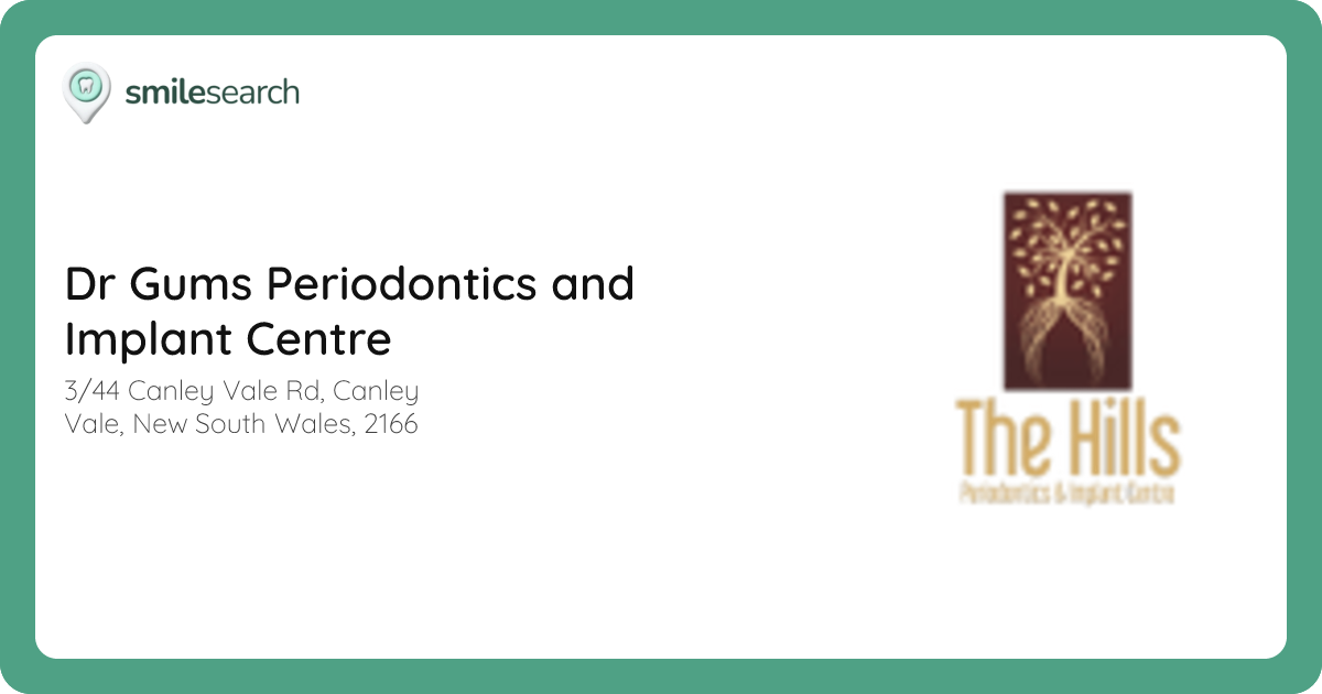 Dr Gums Periodontics and Implant Centre - New South Wales | Smile Search