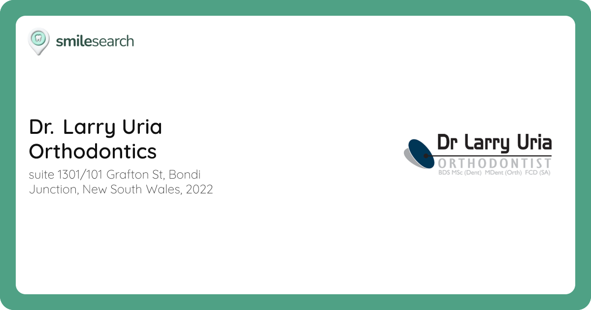 Dr. Larry Uria Orthodontics - New South Wales | Smile Search