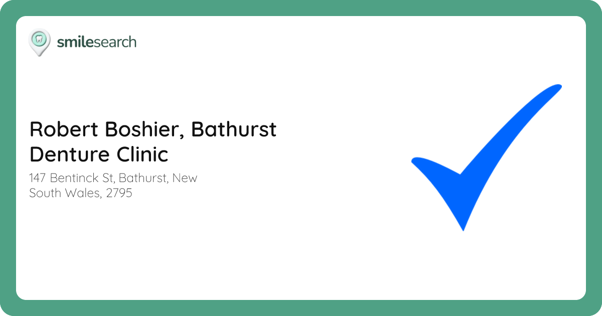 Robert Boshier, Bathurst Denture Clinic - New South Wales | Smile Search